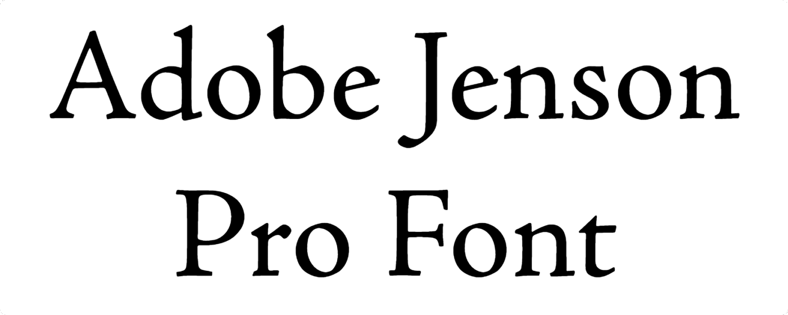 Adobe Jenson Pro Font - Dafont Style