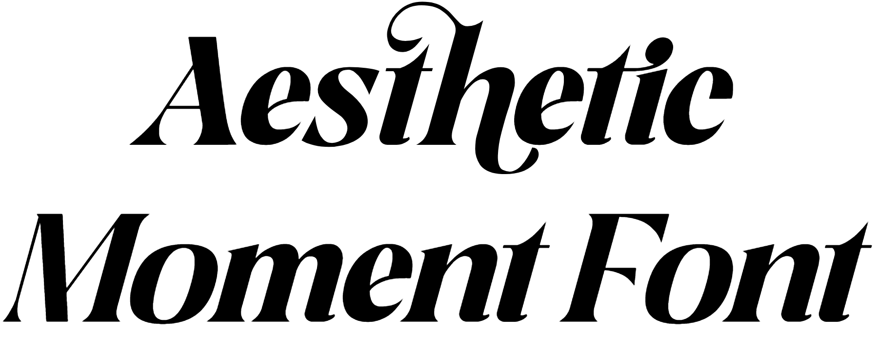 Aesthetic Moment Font - Dafont Style