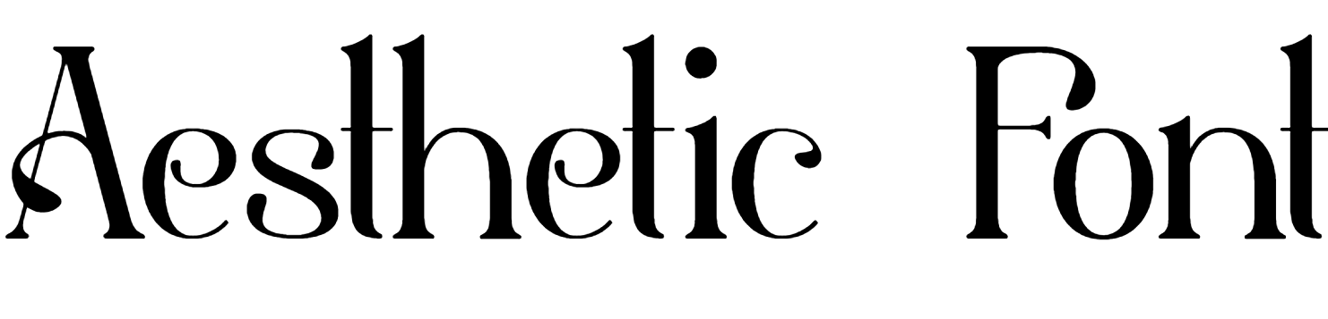 Aesthetic fancy Font - dafont style