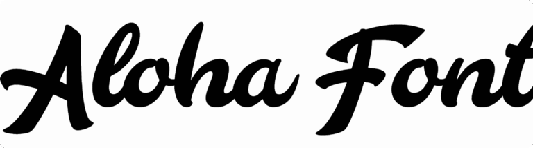 Aloha Font - Dafont Style