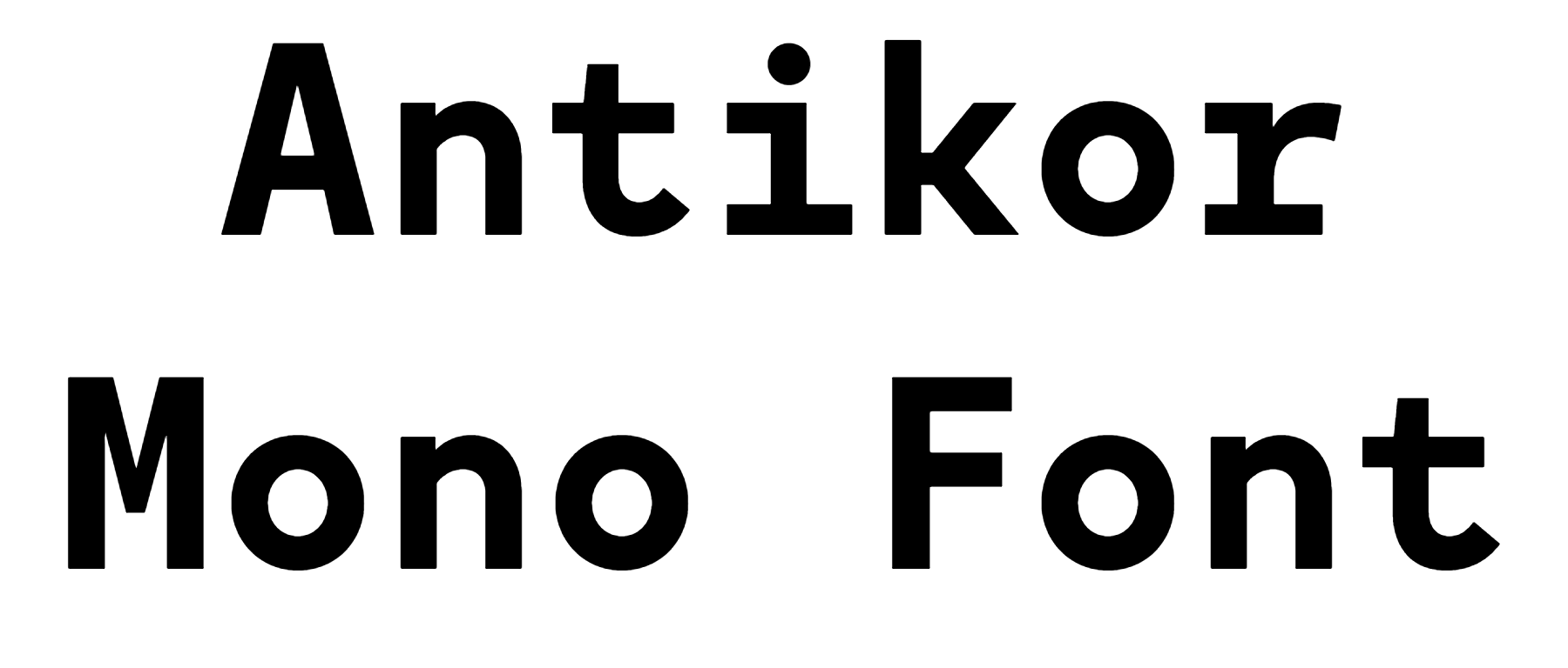 Antikor Mono Font - Dafont Style