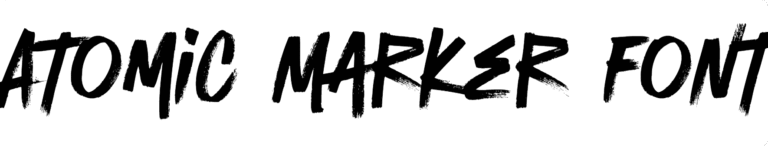 Atomic Marker Font - Dafont Style