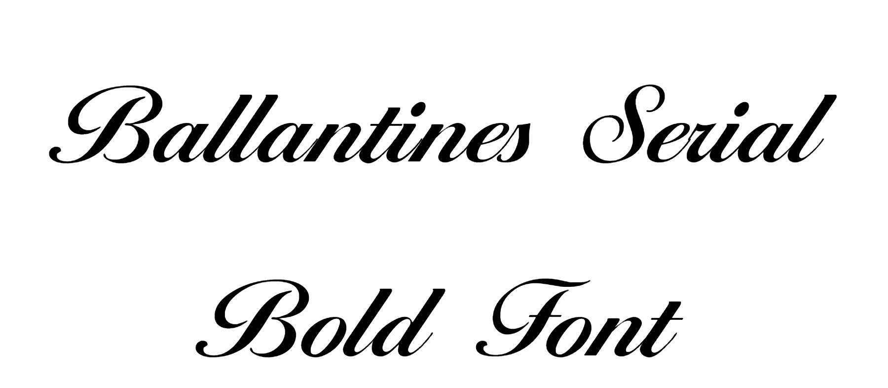 Ballantines Serial Bold Font - Dafont Style