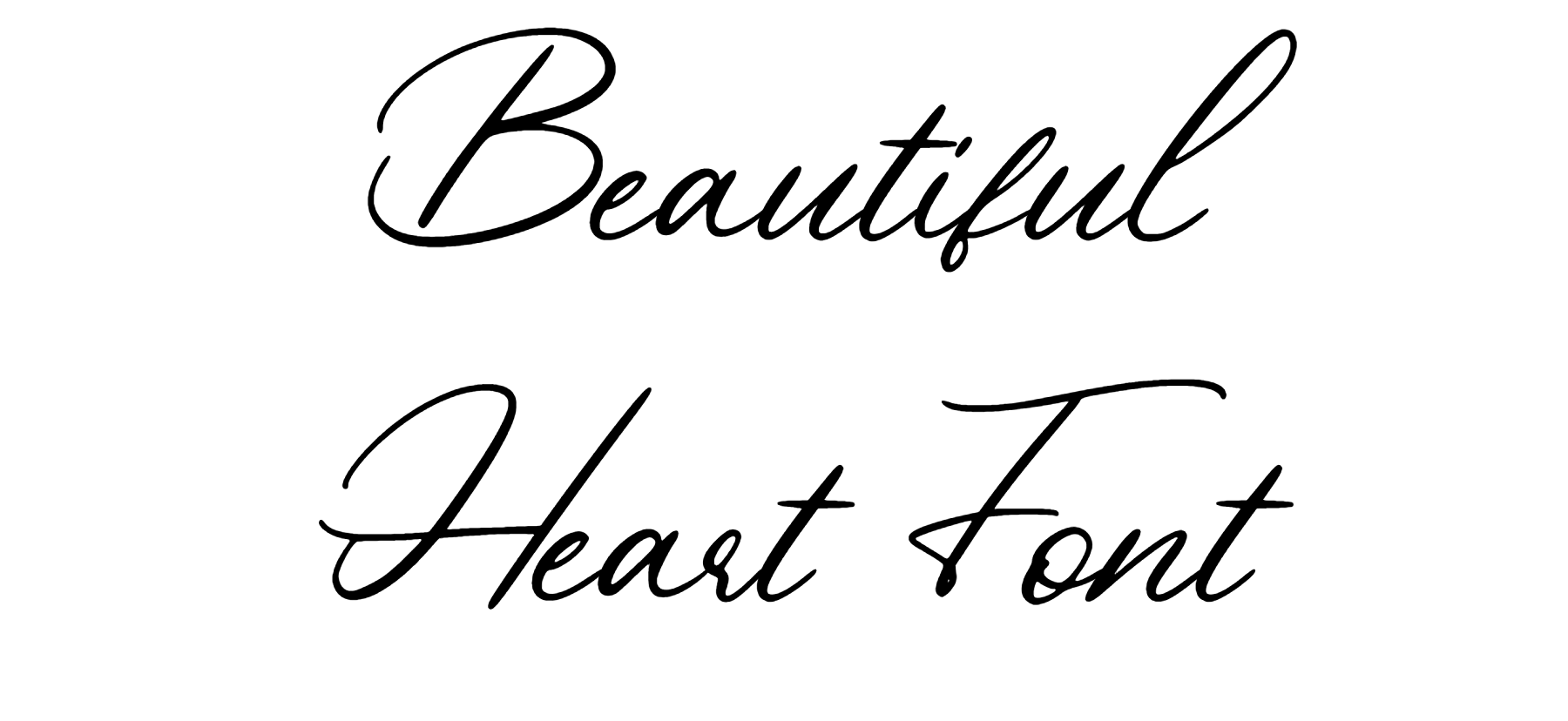 Beautiful Heart Font - DafontStyle