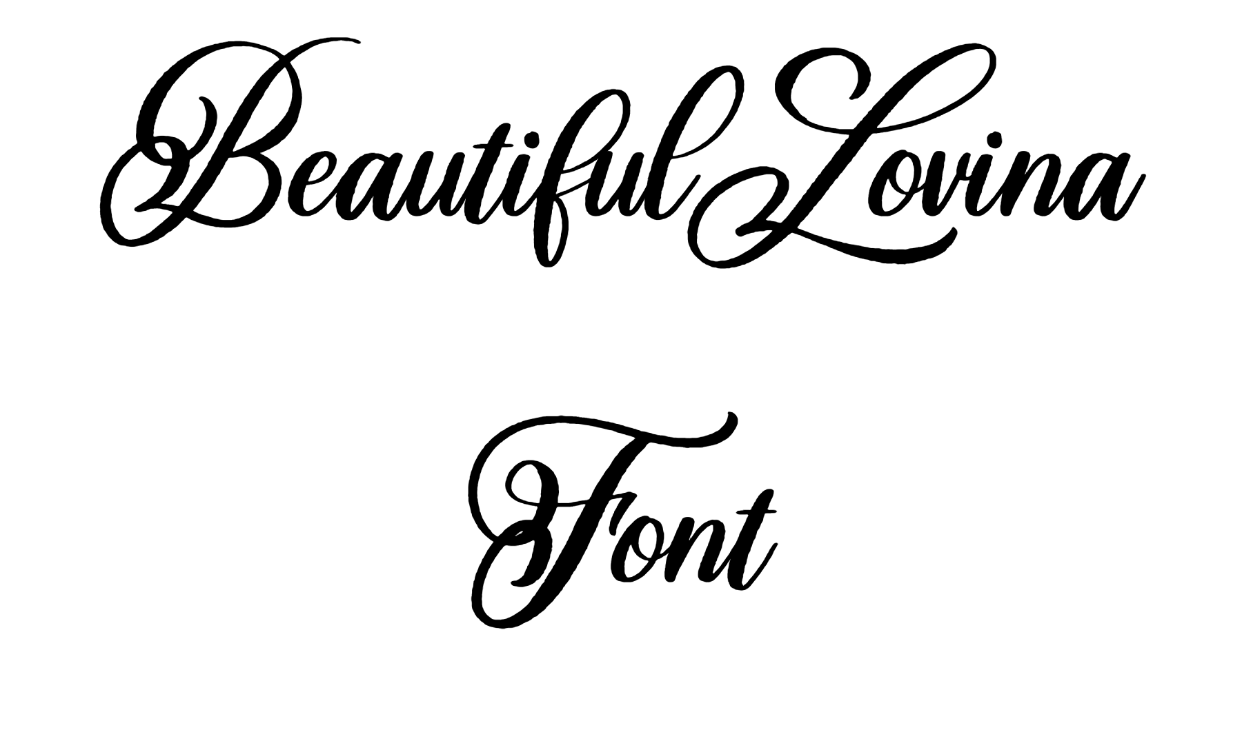 Beautiful Lovina Font - Dafont Style