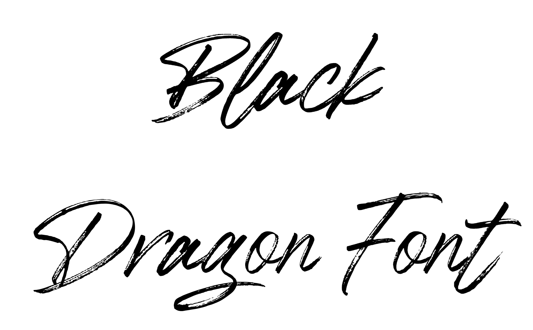 Black Dragon Font - Dafont Style