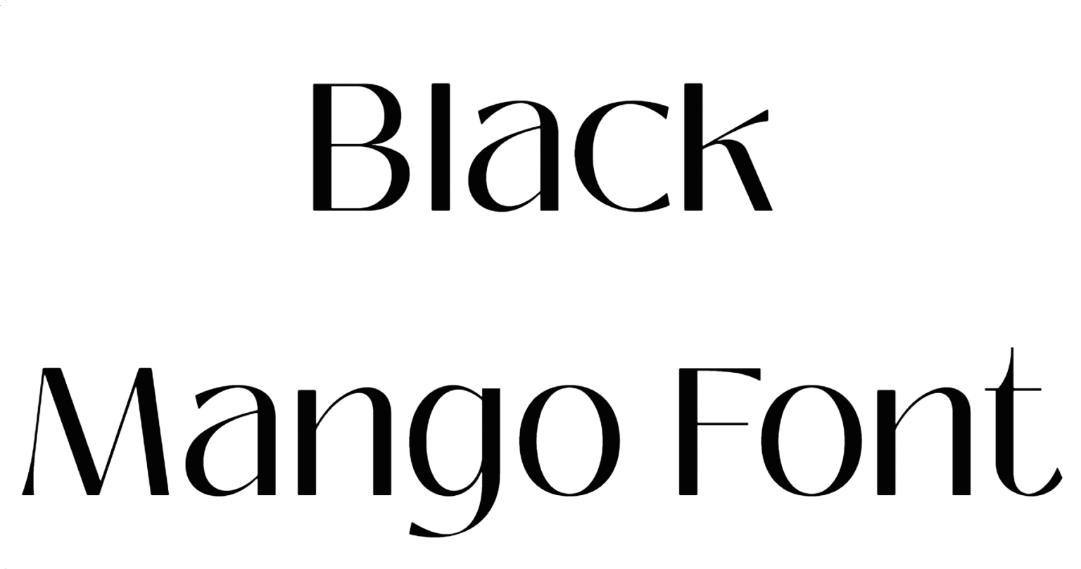 Black Mango Font - Dafont Style
