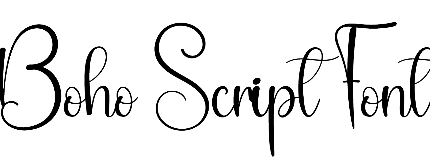 Boho Script Font - Dafont Style