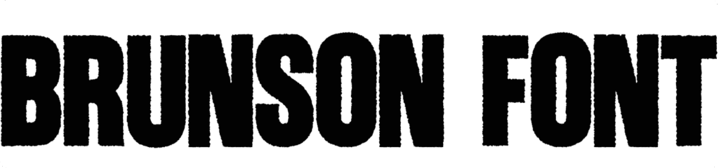 Brunson Font - Dafont Style