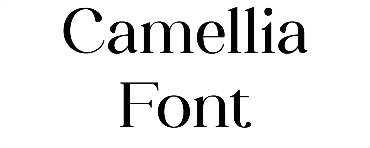 Camellia Font - Dafont Style