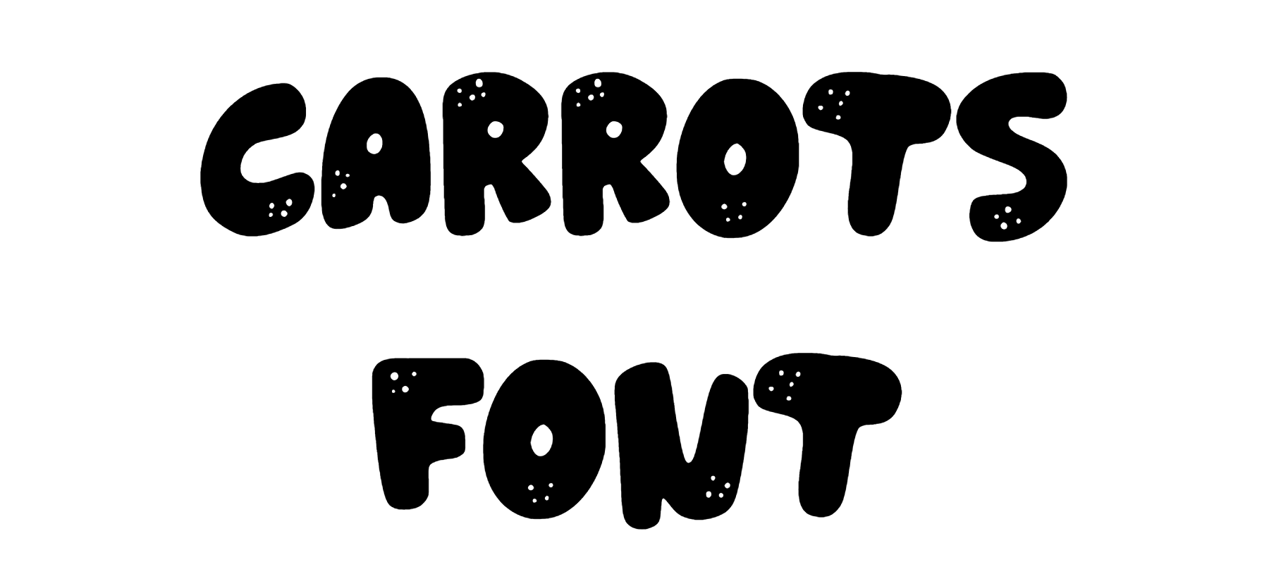 Carrots Font - Dafont Style