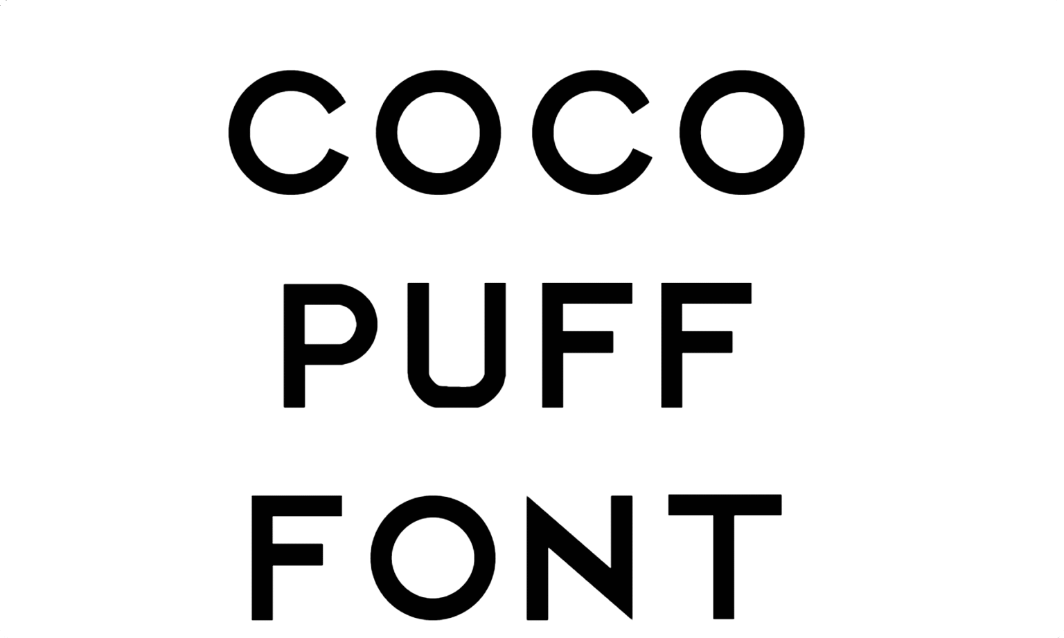 Coco Puff Font - Dafont Style