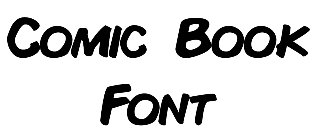 Comic Book Font - Dafont Style