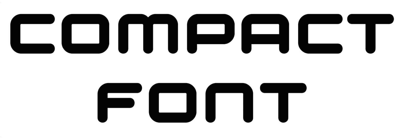 Compact Font - Dafont Style