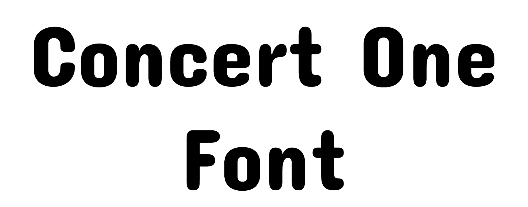 Concert One Font - Dafont Style