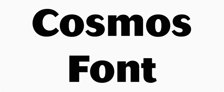 Cosmos Font - Dafont Style