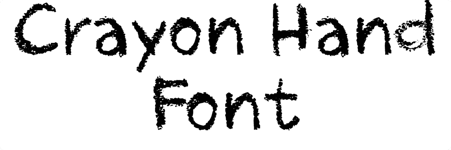 Crayon Hand Font - DafontStyle