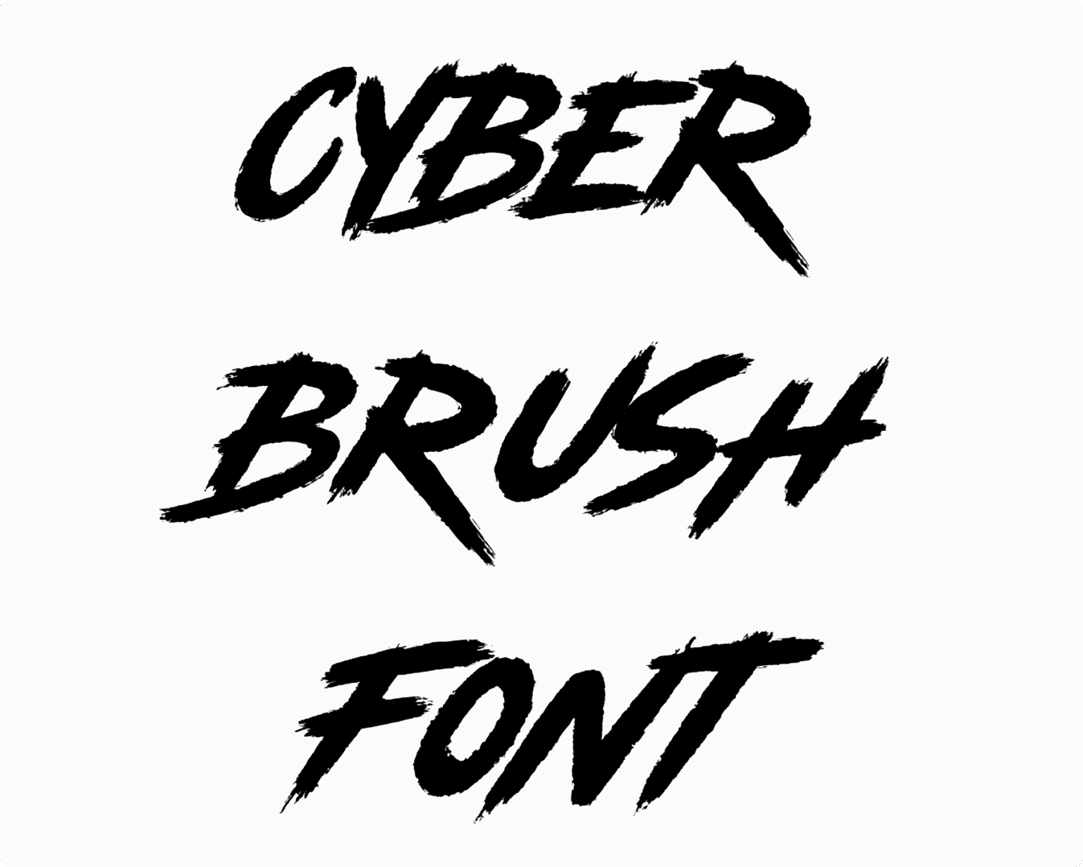 Cyber Brush Font - Dafont Style