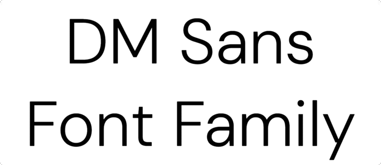 DM Sans Font - Dafont Style