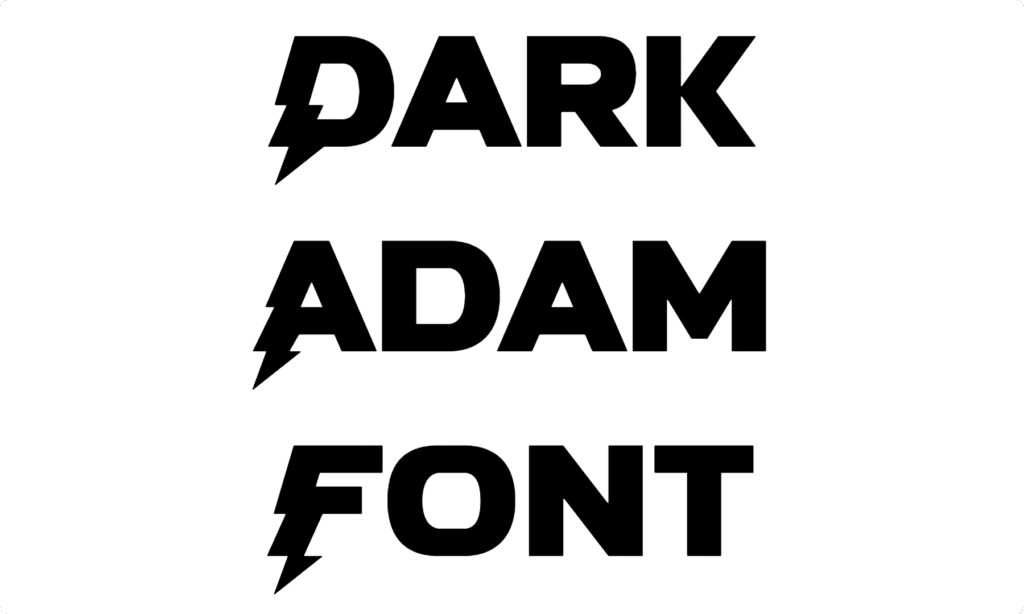Dark Adam Font - DafontStyle