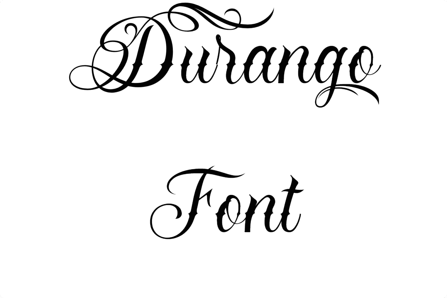 Durango Font - DafontStyle