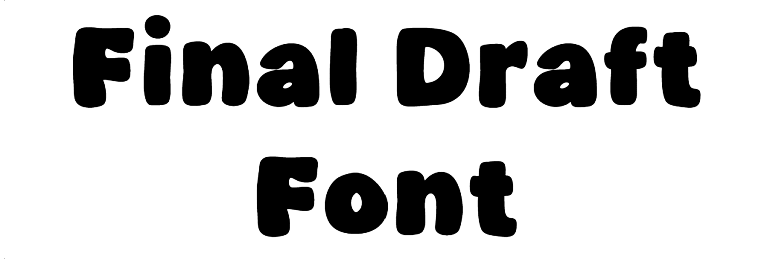 Final Draft Font - Dafont Style