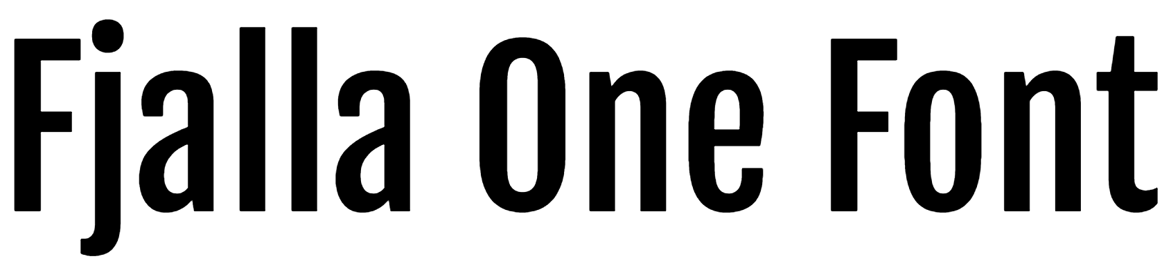 Fjalla One Font - DafontStyle