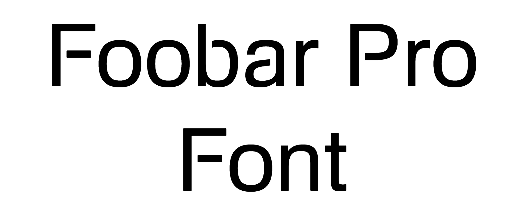 Foobar Pro Font - Dafont Style