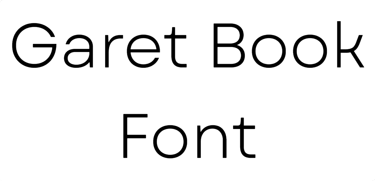 Garet Book Font - Dafont Style