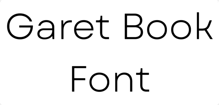 Garet Book Font - Dafont Style