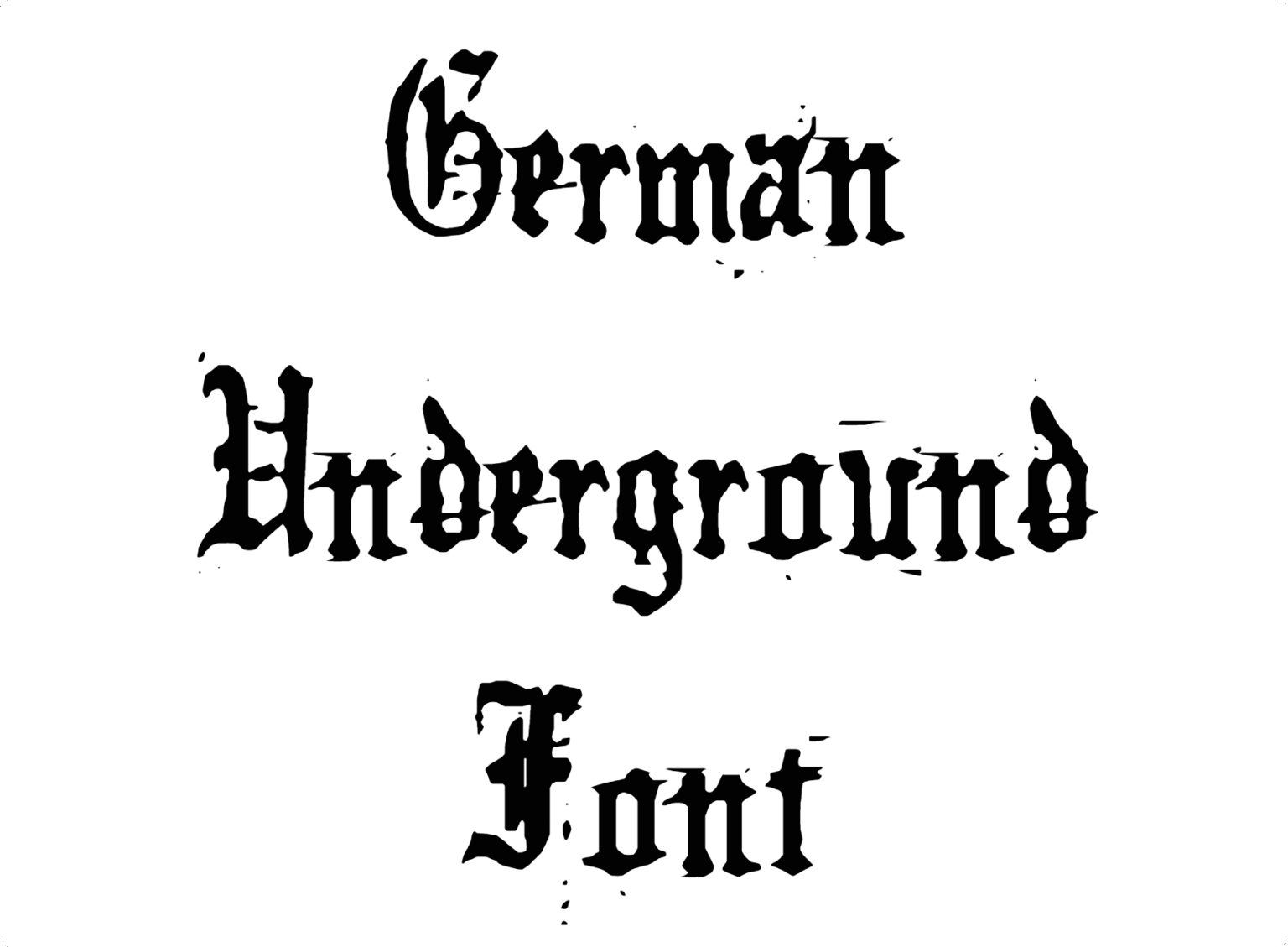 German Underground Font - DafontStyle