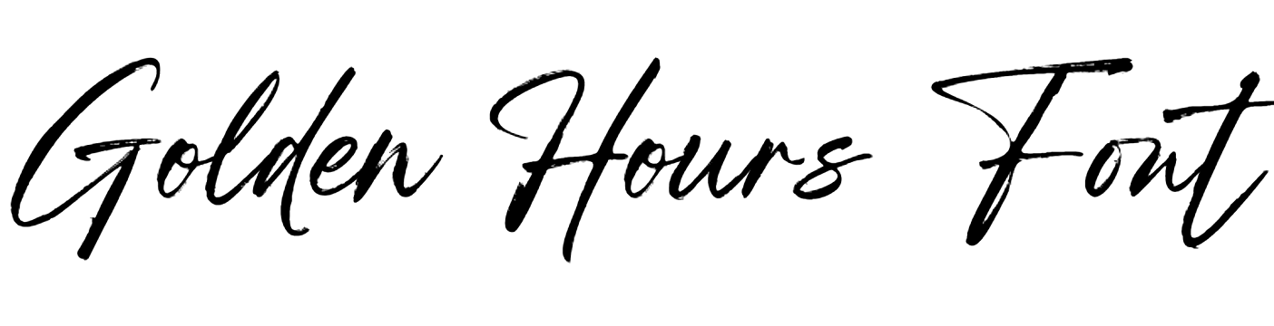 Golden Hours Font - Dafont Style