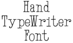 Typewriter Font -dafont style