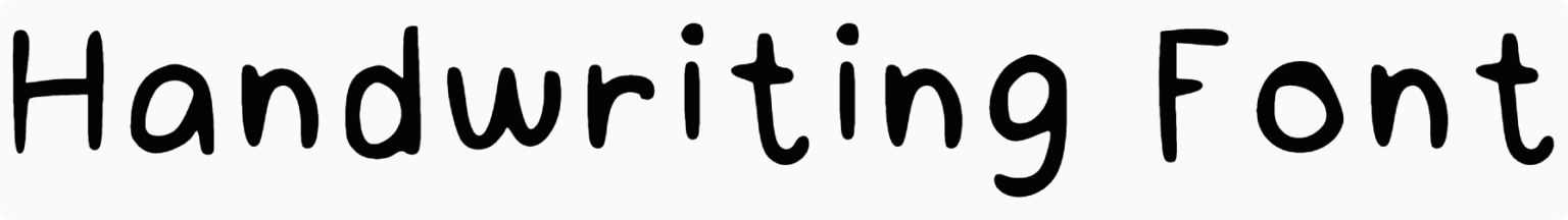 Handwriting Font - Dafont Style