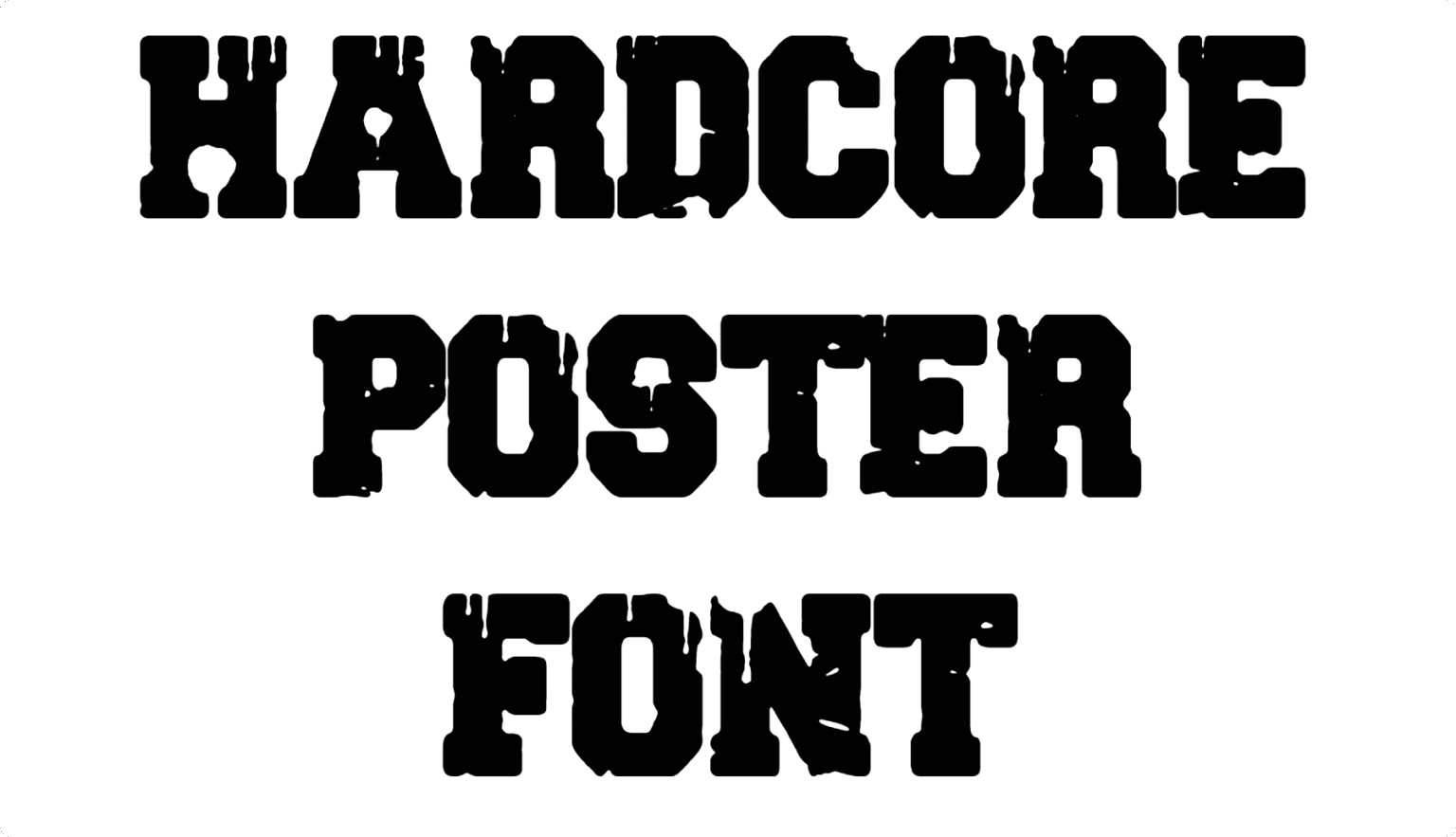 Hardcore Poster Font - Dafont Style