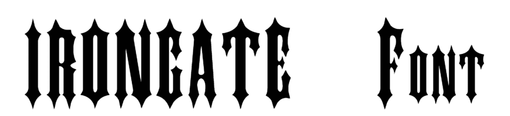 IRONGATE Font - Dafont Style
