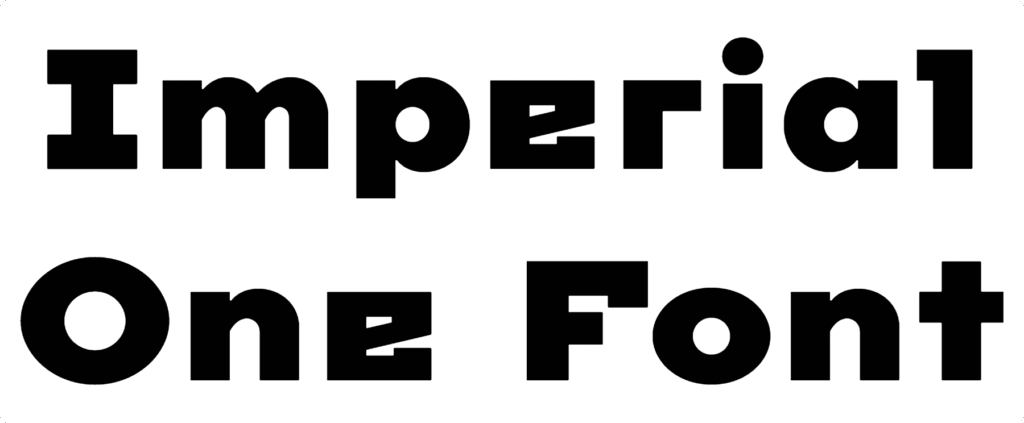 Imperial One Font - Dafont Style