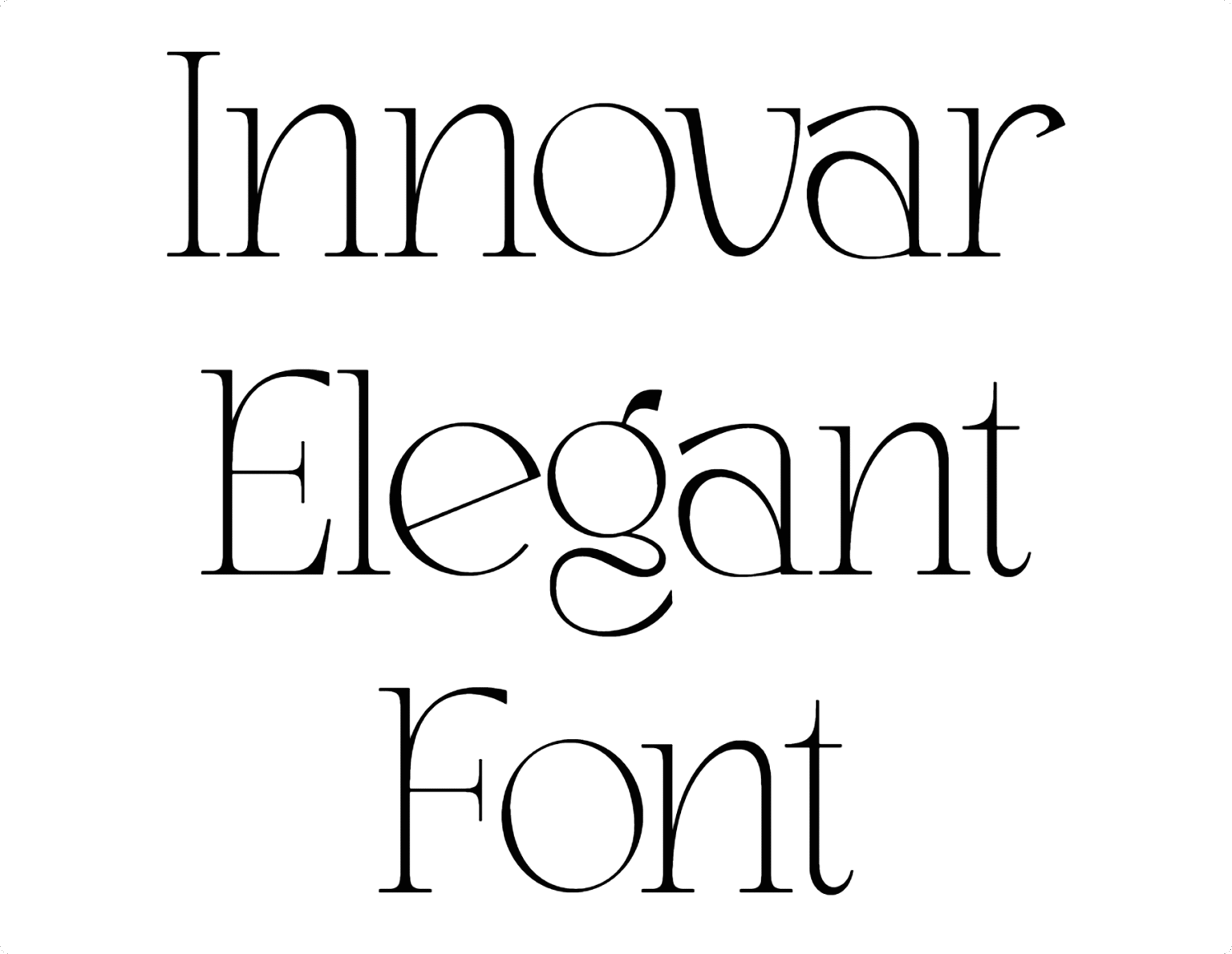 Innovar Elegant Font - Dafont Style