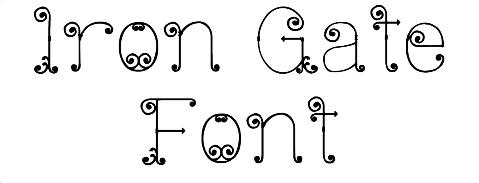 Iron Gate Font - Dafont Style
