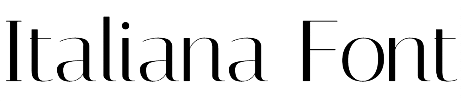 Italiana Font - Dafont Style