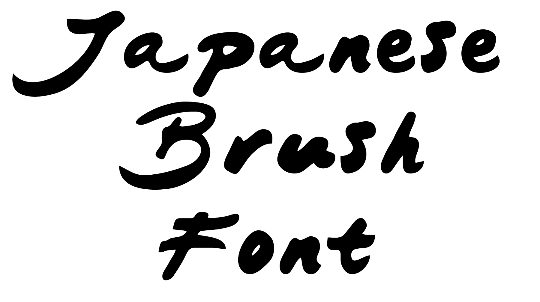Japanese Brush Font - Dafont Style