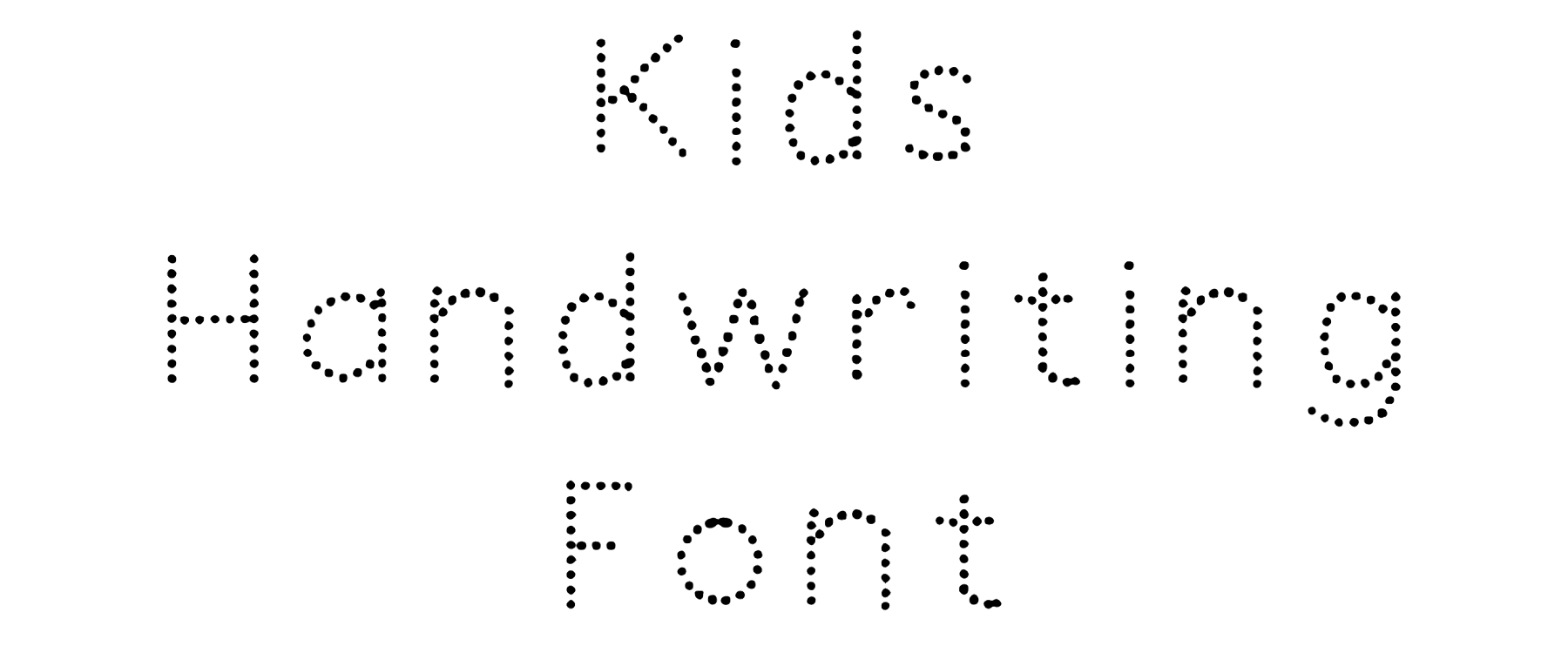 Kids Handwriting Font - Dafont Style