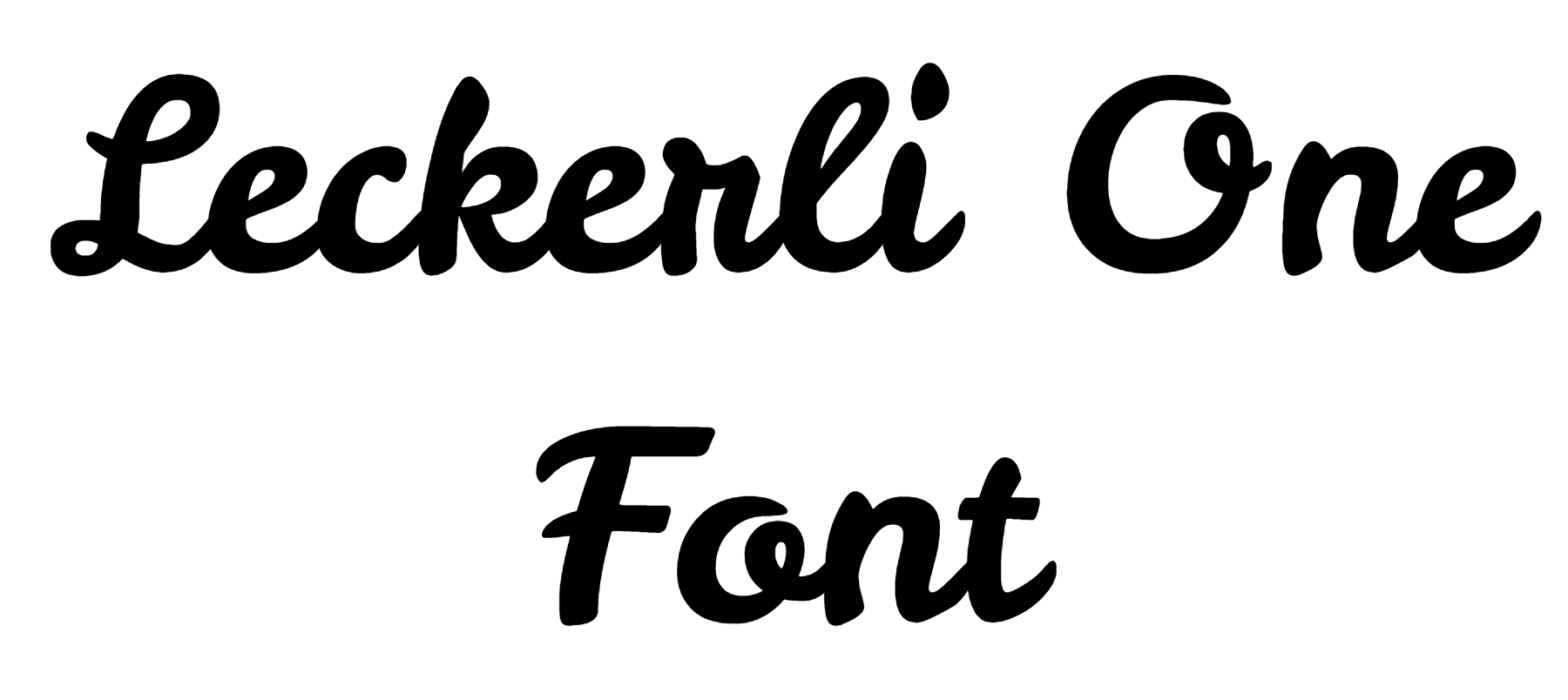 Leckerli One Font - DafontStyle