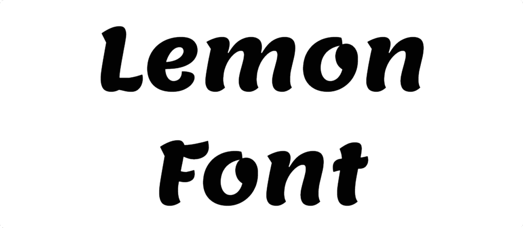 Lemon Font - Dafont Style
