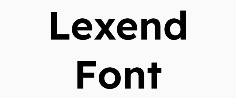 Lexend Font - Dafont Style