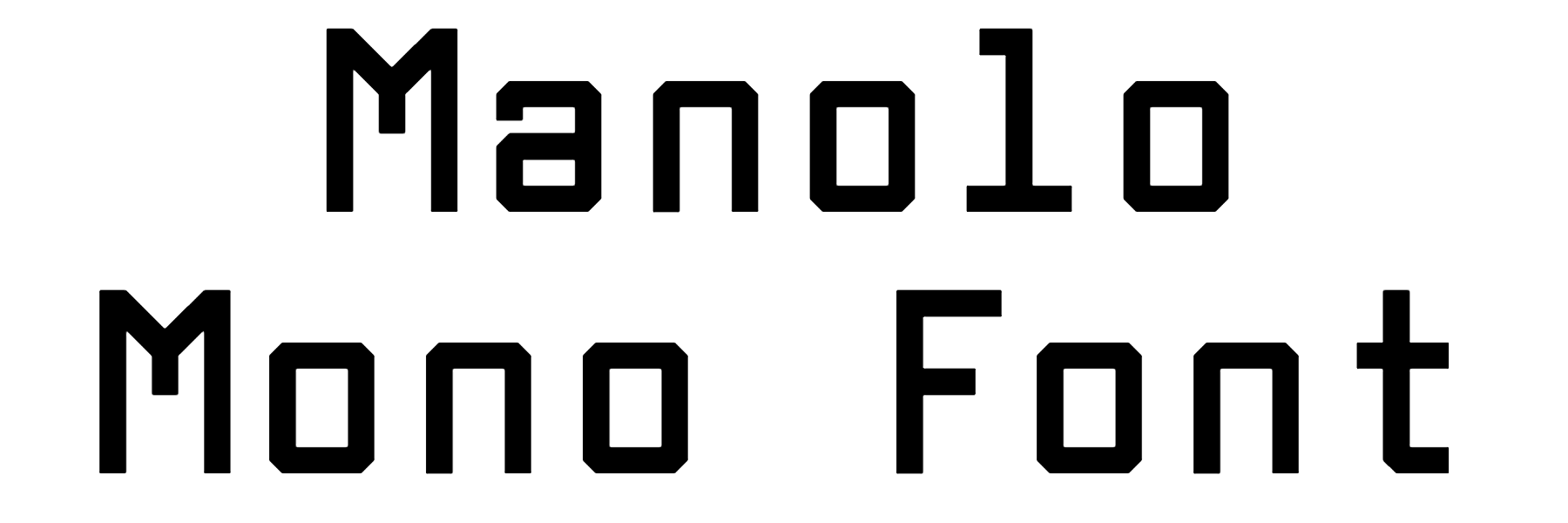 Manolo Mono Font - Dafont Style