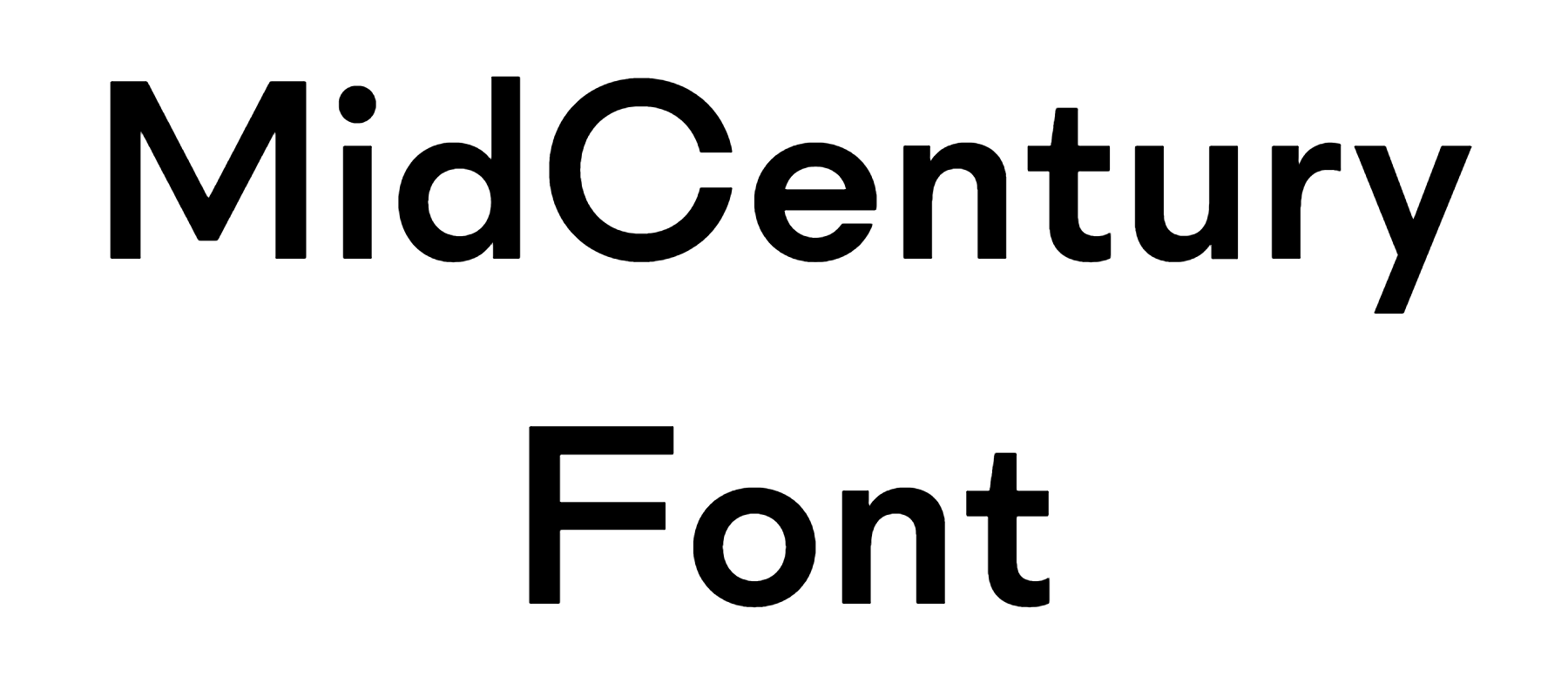 Mid Century Sans Font - Dafont Style