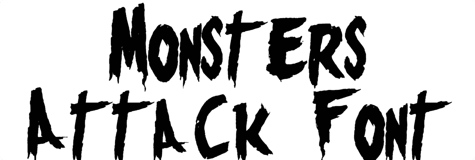 Monsters Attack Font - Dafont Style