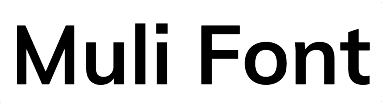 Muli Font - DafontStyle