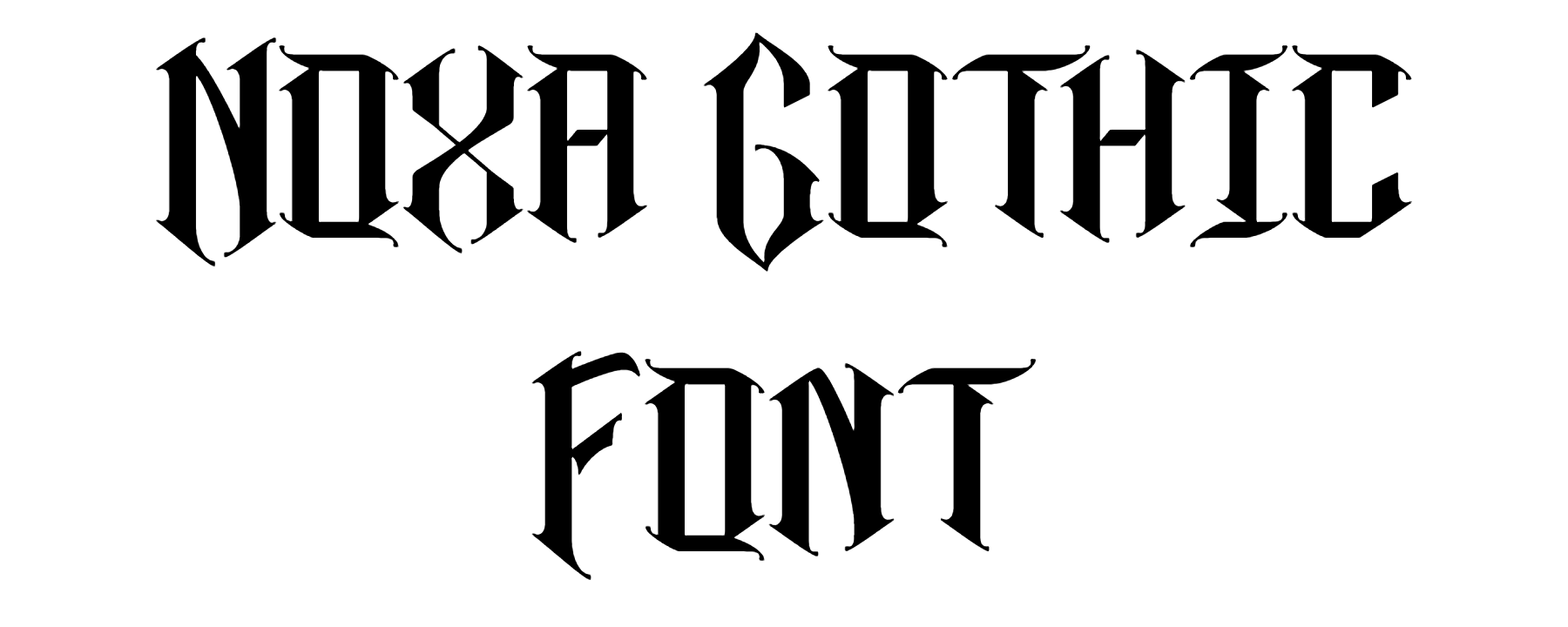 Noxa Gothic Font - DafontStyle